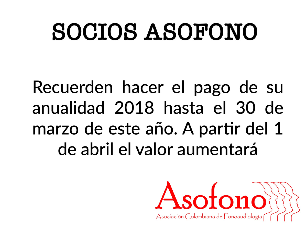 Asociación Colombiana de Fonoaudiología - Asofono